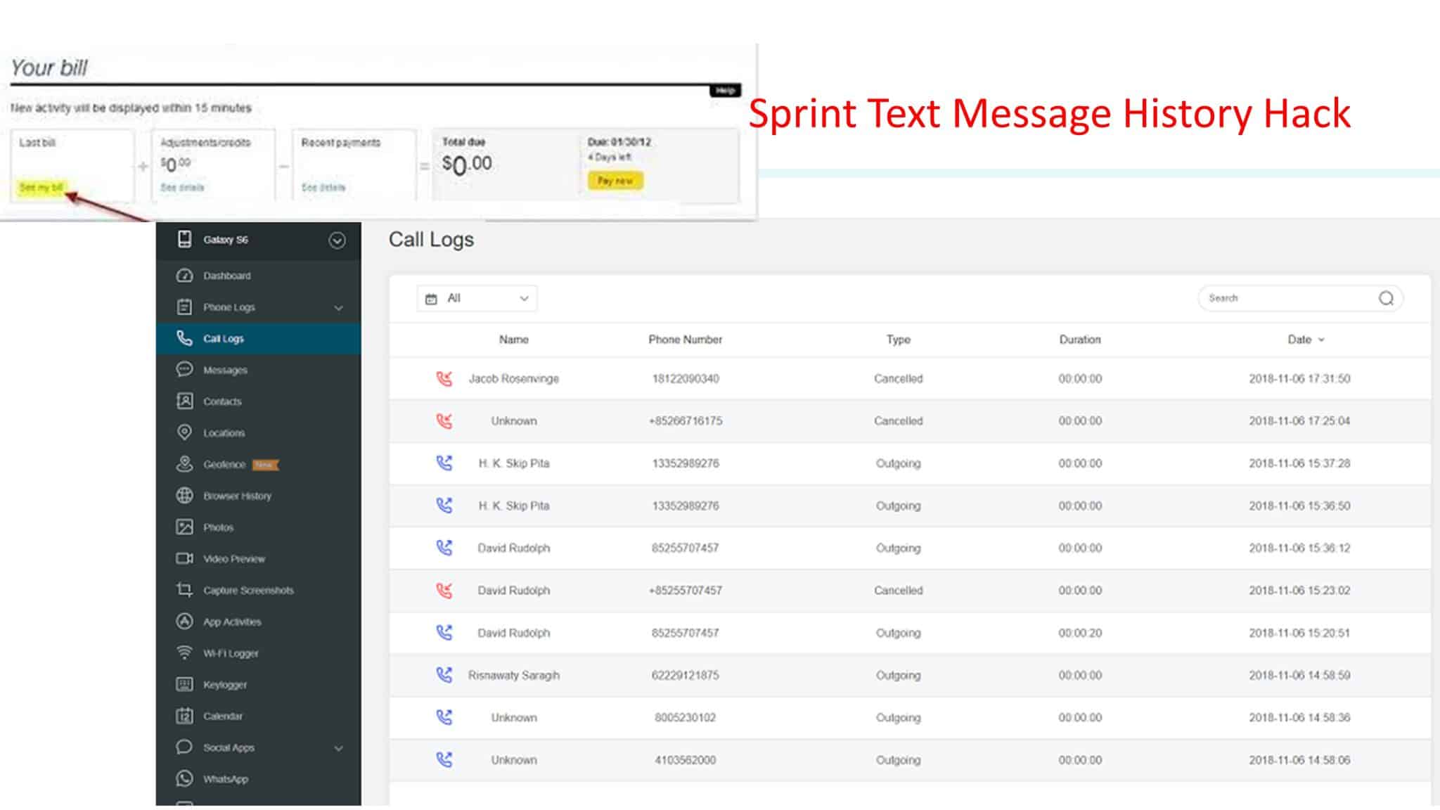 How to See Text Messages on Sprint? – Sprint Text Message History Hack ...