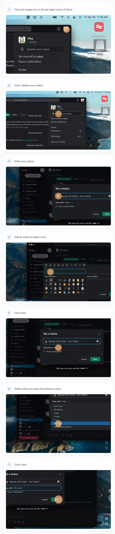 How to Edit your Status in Slack in 7 Steps? – Nimble Freelancer